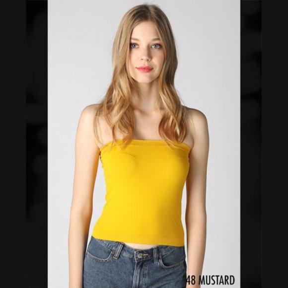 Nikibiki | Tops | New Yellow Form Fitting Long Tube Top By Nikibiki ...
